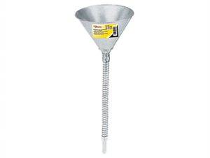 Steel Funnel w/ 12" Flex Pipe & Screen - R and R Wholesale