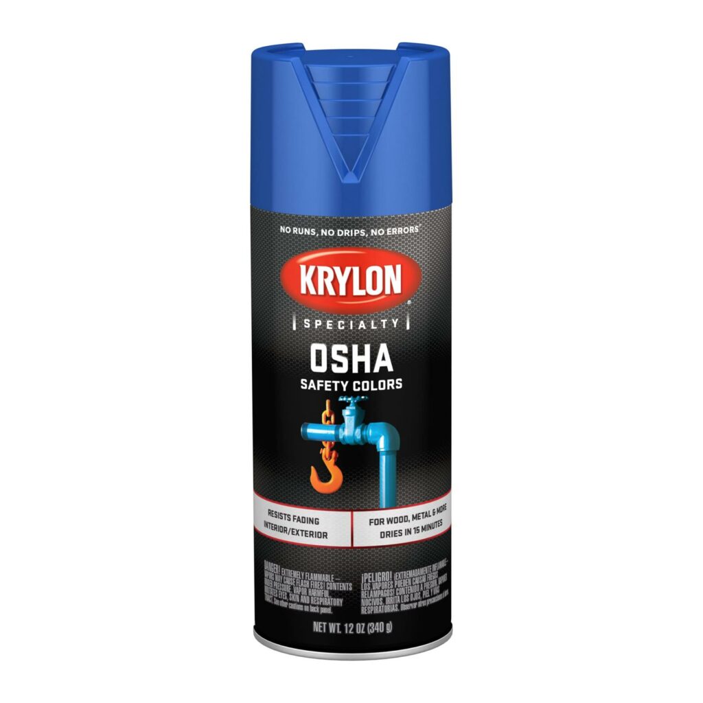 OSHA Color Paint - 16 oz. Safety Blue (6/case) - R and R Wholesale